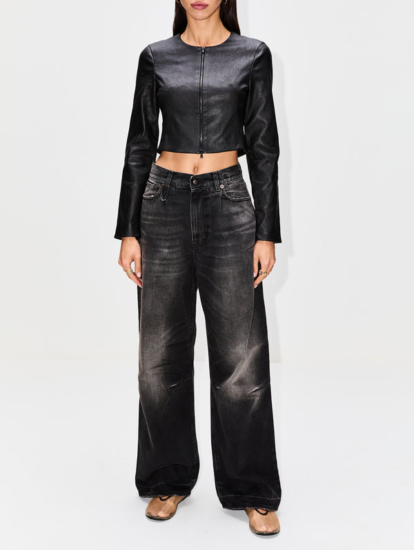 Stretch Leather Jacket | SUSAN BENDER | elysewalker