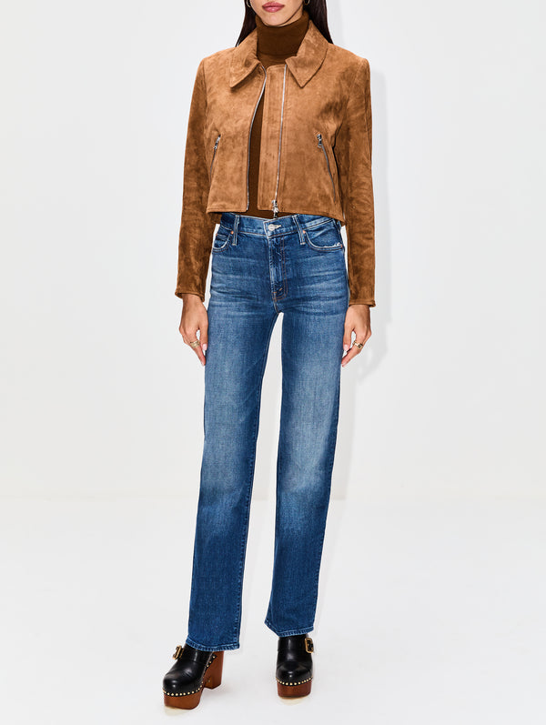 Stretch Leather Jacket | SUSAN BENDER | elysewalker