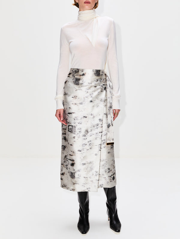 Evelyn Wrap Skirt | BRANDON MAXWELL | elysewalker