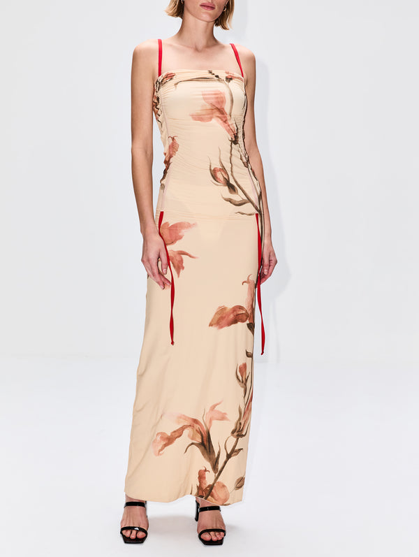 Hana Ruched Midi Dress | SIR. | elysewalker