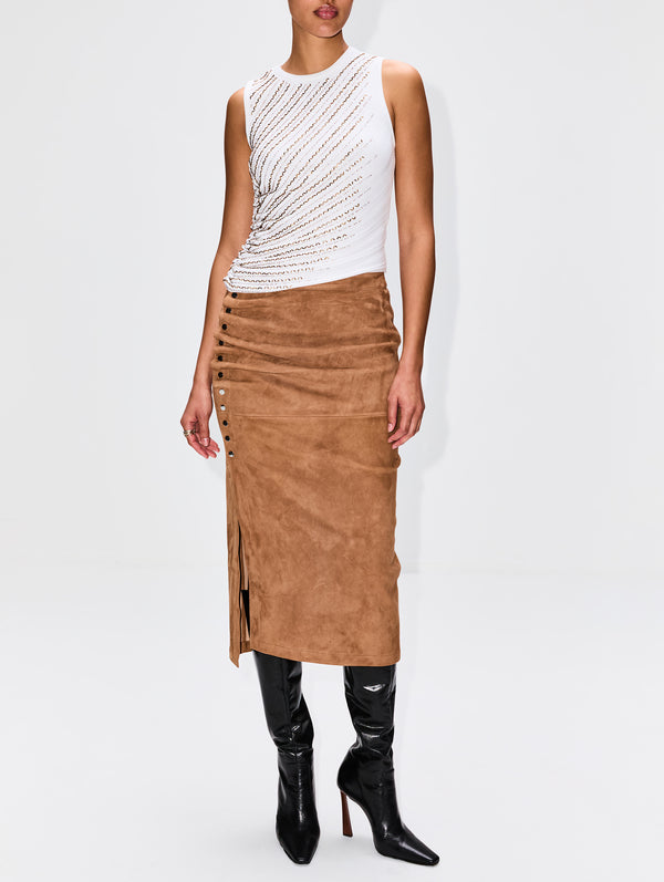 Jupe Leather Skirt | RABANNE | elysewalker