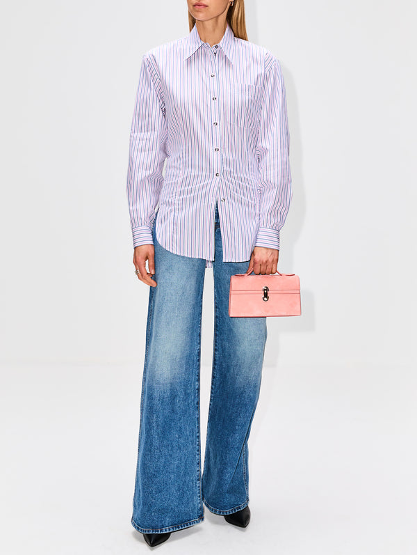 Stripe Button Up Top | RABANNE | elysewalker