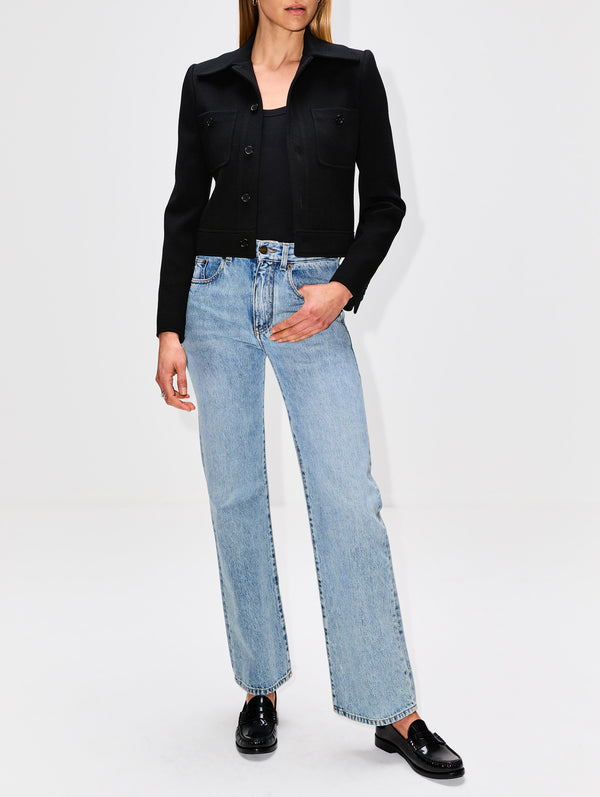 Cropped Jacket | SAINT LAURENT | elysewalker