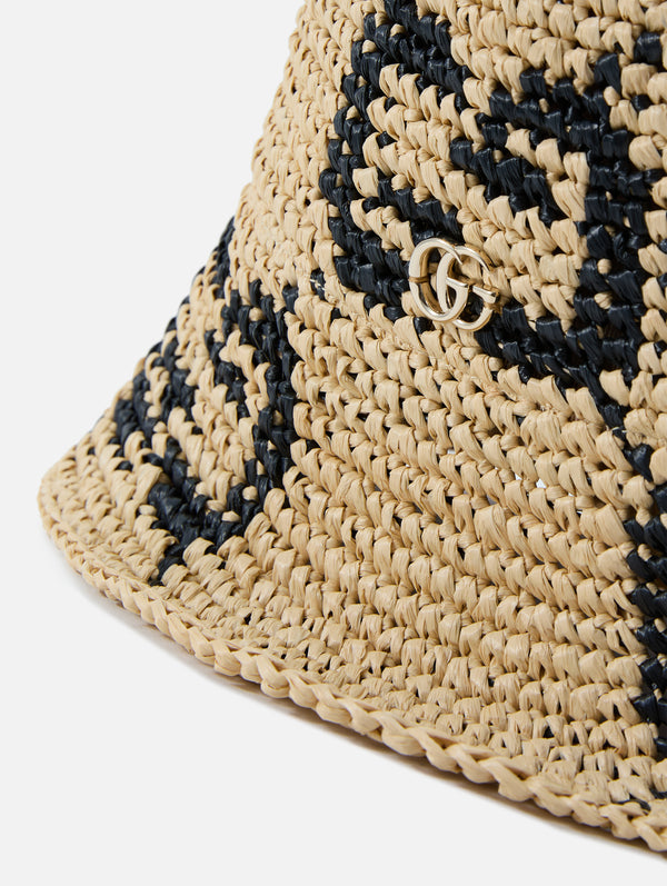 GG Straw Bucket Hat | GUCCI | elysewalker
