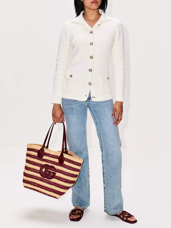 Button Up Collared Sweater | GUCCI | elysewalker