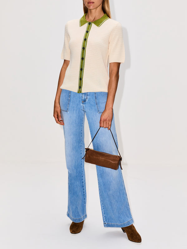 Short Sleeve Polo Top | CLOSED | elysewalker