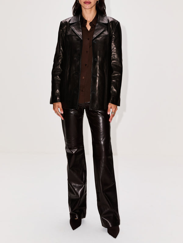 Brett Leather Jacket | NILI LOTAN | elysewalker