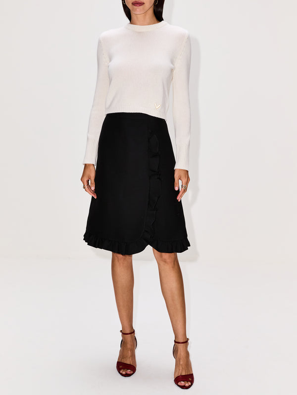 Side Ruffle Skirt | VALENTINO GARAVANI | elysewalker