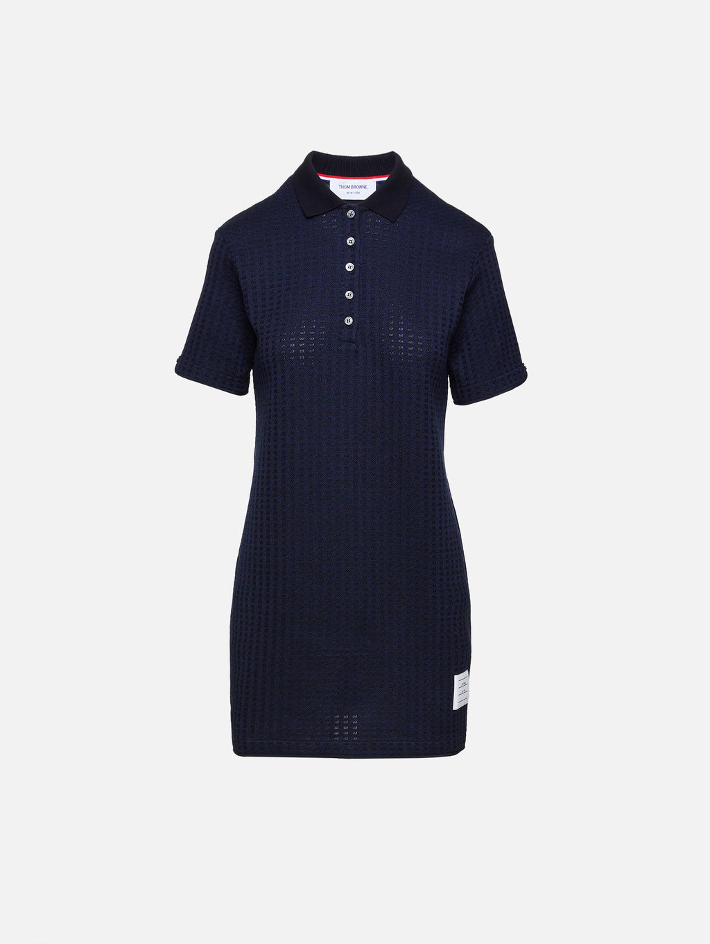 Short Sleeve Polo Dress | THOM BROWNE | elysewalker