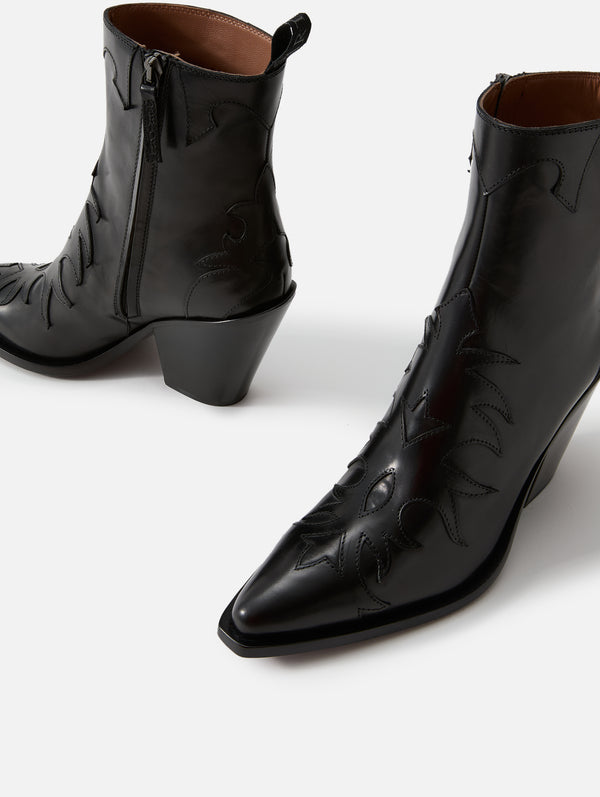 Parma Heeled Western Bootie | SARTORE | elysewalker