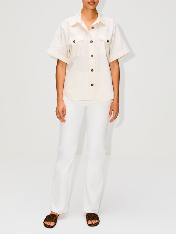 Patch Pocket Utility Shirt | FRAME | elysewalker