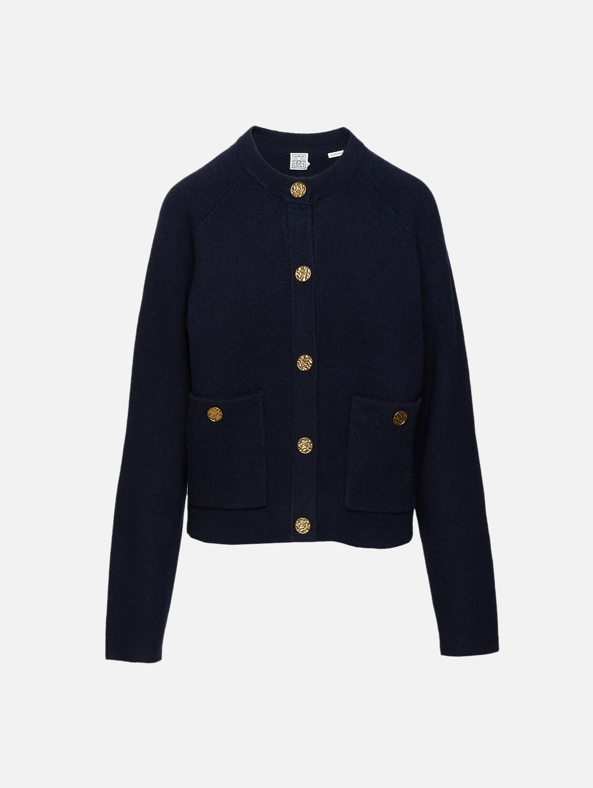 Hammered Button Cardigan | TOTÉME | elysewalker